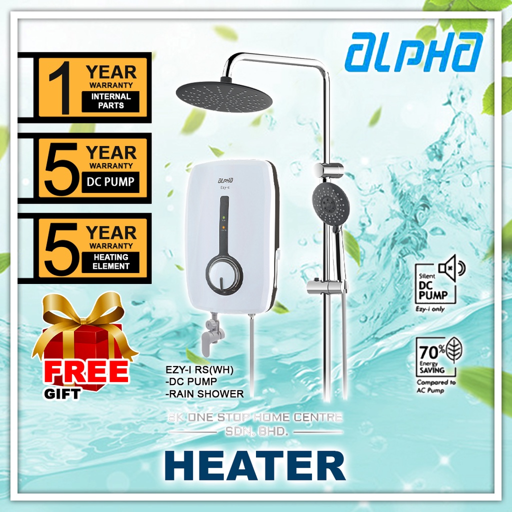 (Authorised Dealer) Alpha Ezy-i RS / Ezy i RS DC Pump Water Heater with ...
