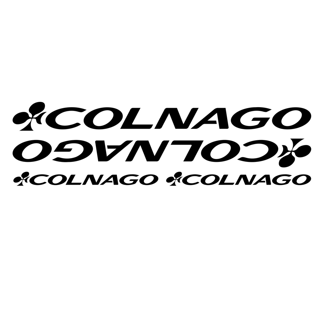 Colnago new font 4 pcs new vinyl cut out cycling bicycle colnago logo ...