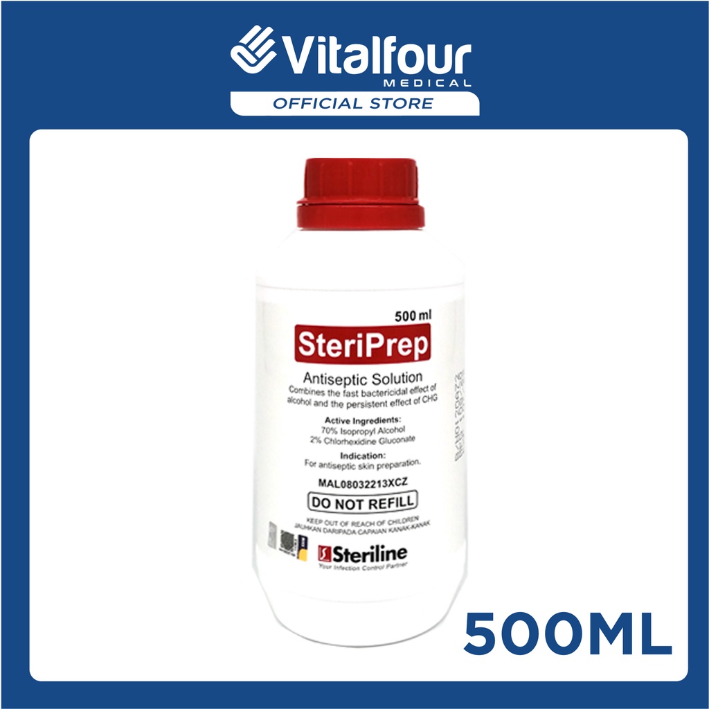Steriline SteriPrep Antiseptic Solution (60ml/500ml) | Shopee Malaysia
