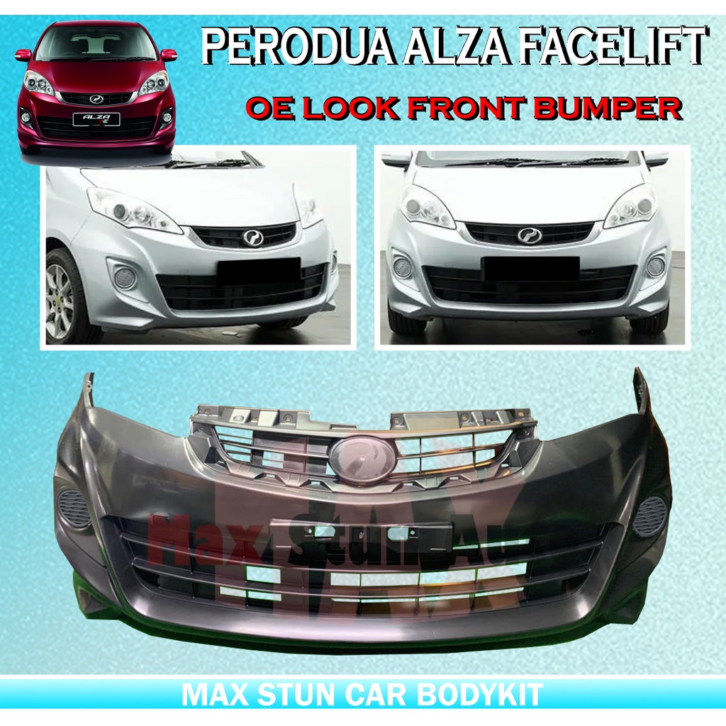 PERODUA ALZA FACELIFT 2014 OE LOOK FRONT BUMPER (OE) BUMPER DEPAN ALZA ...