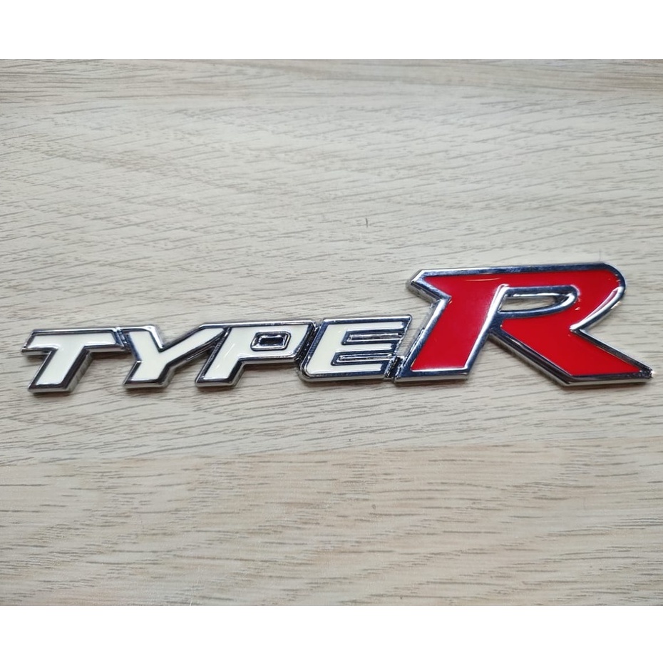 HONDA TYPE R EMBLEM LOGO STEEL UNIVERSAL honda civic typer | Shopee ...