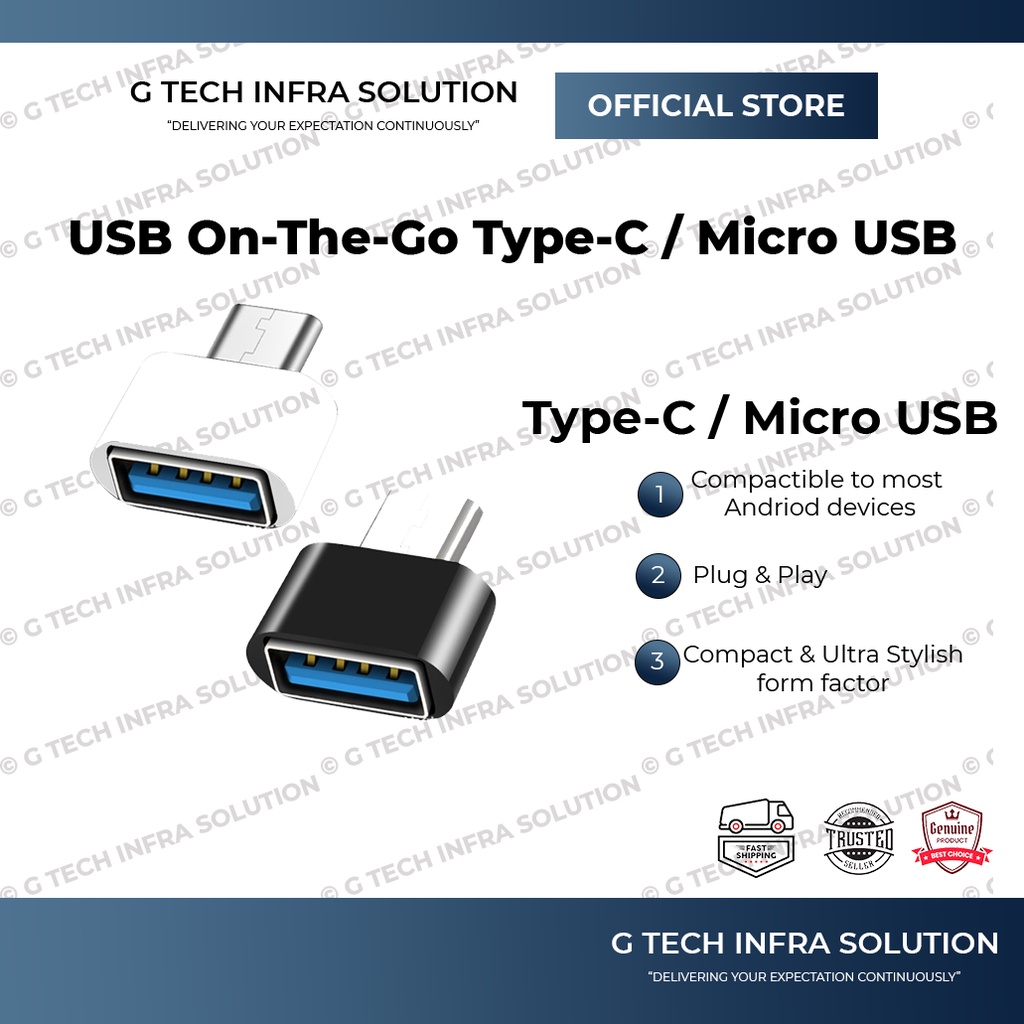 USB OTG - USB On-The-Go/OTG (Micro USB/Type-C) | Shopee Malaysia