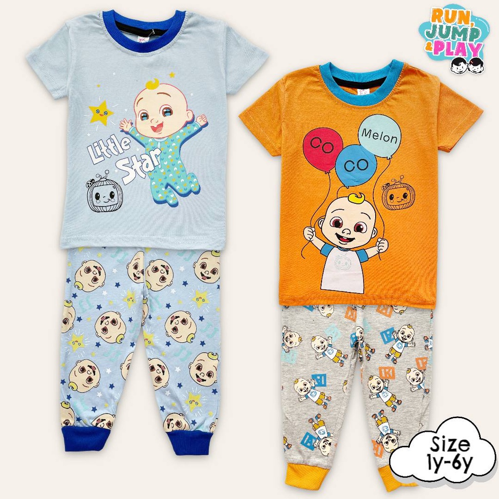 1y - 6y cocomelon pyjamas kids cotton unisex | Shopee Malaysia