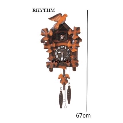 100% ORIGINAL RHYTHM Cuckoo Wall Clock 4MJ234RH06 | Shopee Malaysia