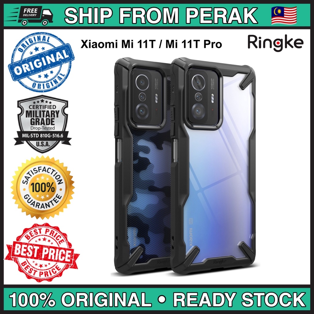 Original Ringke Fusion-X Case for Xiaomi Mi 11T / Mi 11T Pro 5G Clear ...