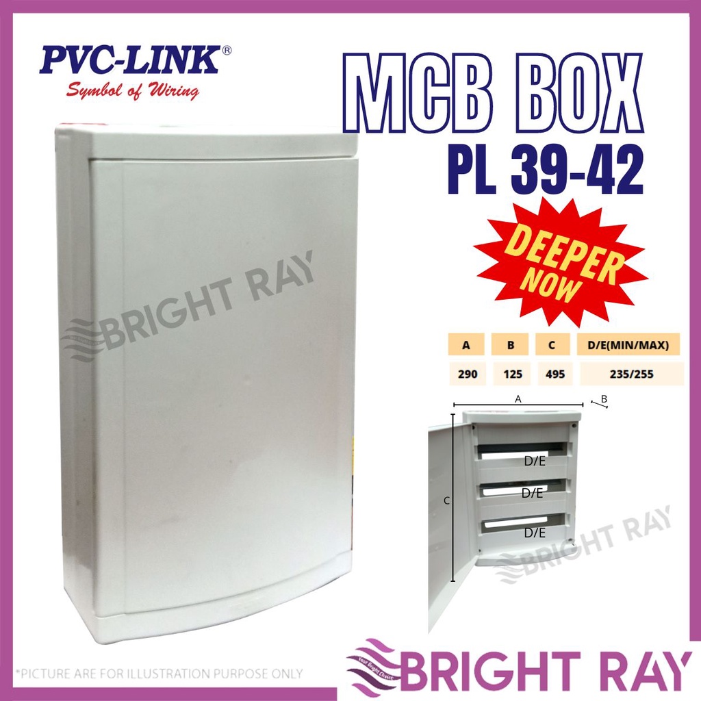 HEAVY DUTY PVC LINK Miniature Circuit Breaker Transparent Cover / White ...