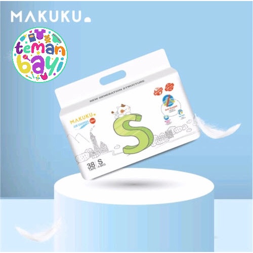 Makuku AIR DIAPERS SLIM TAPE S38 | Shopee Malaysia