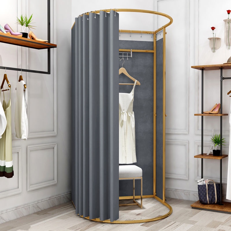 Shopping mall clothing store fitting room track large semicircle mobile ...