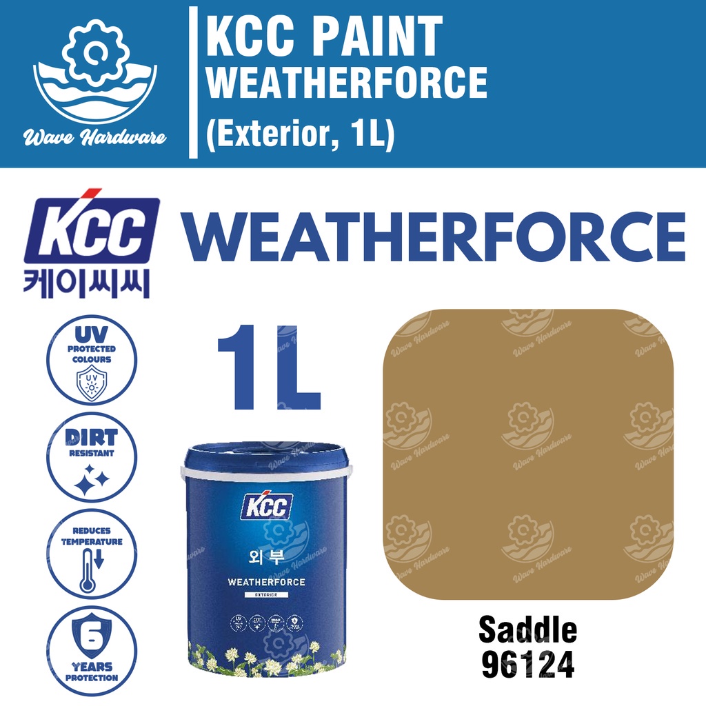 KCC PAINT Weatherforce (96124 [Saddle], Exterior Paint, 1L) | Shopee ...