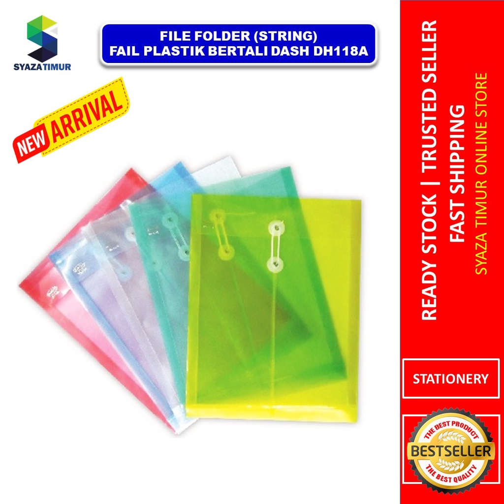 [ST-GR MY] DASH A4 Document File Folder (String) Colour Transparent ...