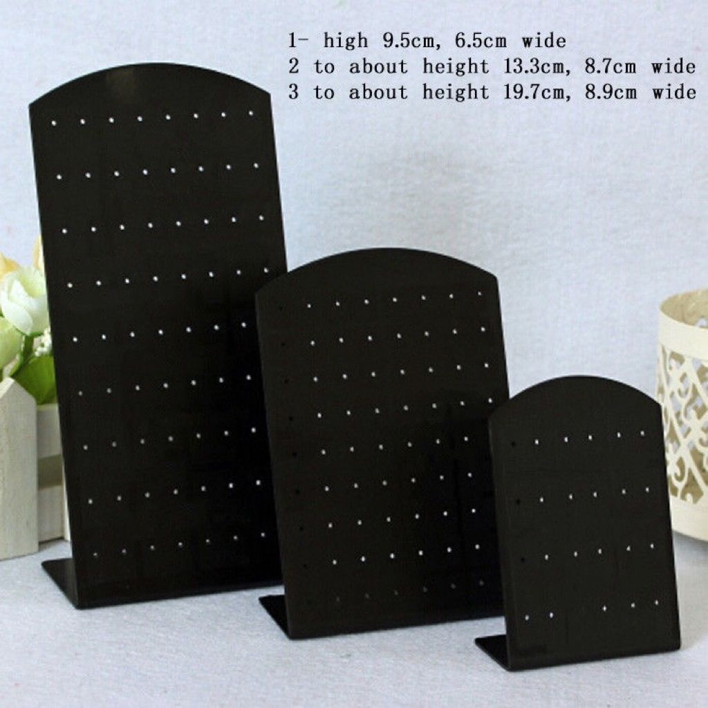 24/48/72 Hole Earring Stud Display Stand Acrylic Holder Jewellery Rack ...