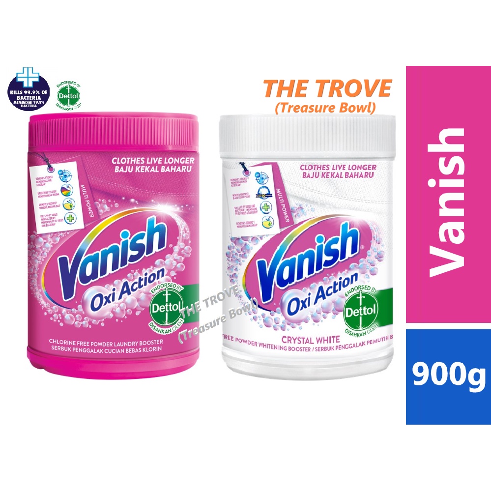 💯 Vanish Fabric Oxi Action / Crystal White Stain Remover Powder - Tub ...