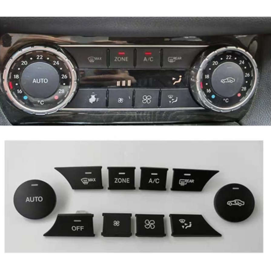 Mercedes aircond panel switch button cap w204 w218 w166 c200 cls350 ...