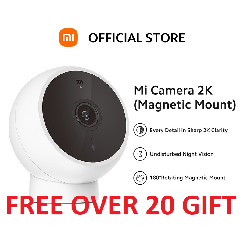 Mi Camera 2K Magnetic Mount | Ultra Clear 2K Images | Two Ways Voice ...
