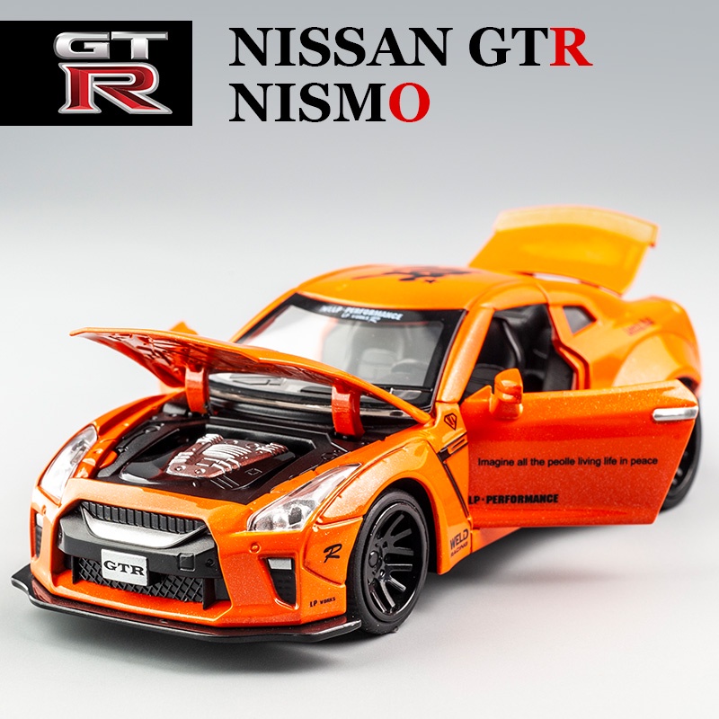 KLT 1:32 Nissan GTR R35 Kids Toy Car Model Alloy Diecast Cars Toys For boys, Kids Toys Auto ...