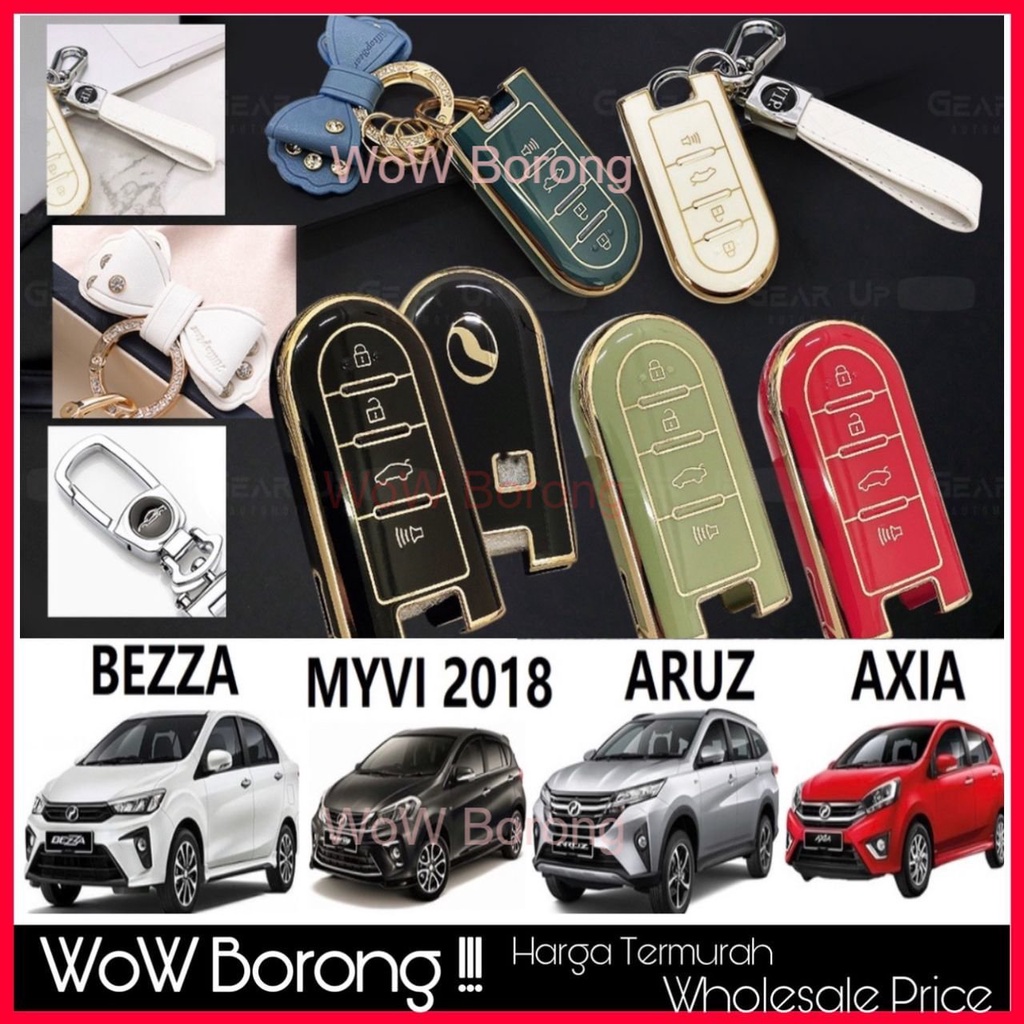 NEW Premium Tpu Car Remote Key Cover PERODUA MYVI GEN3 BEZZA AXIA ARUZ ...
