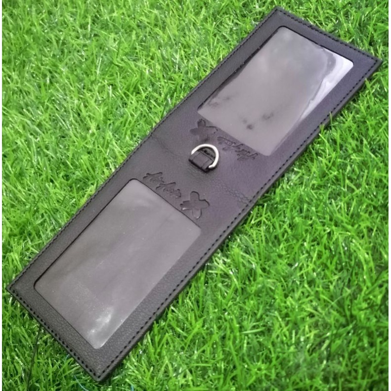 2 Sided ID Card Holder Airasia X Air Asia X 4 Slots Magnetic lock PU ...