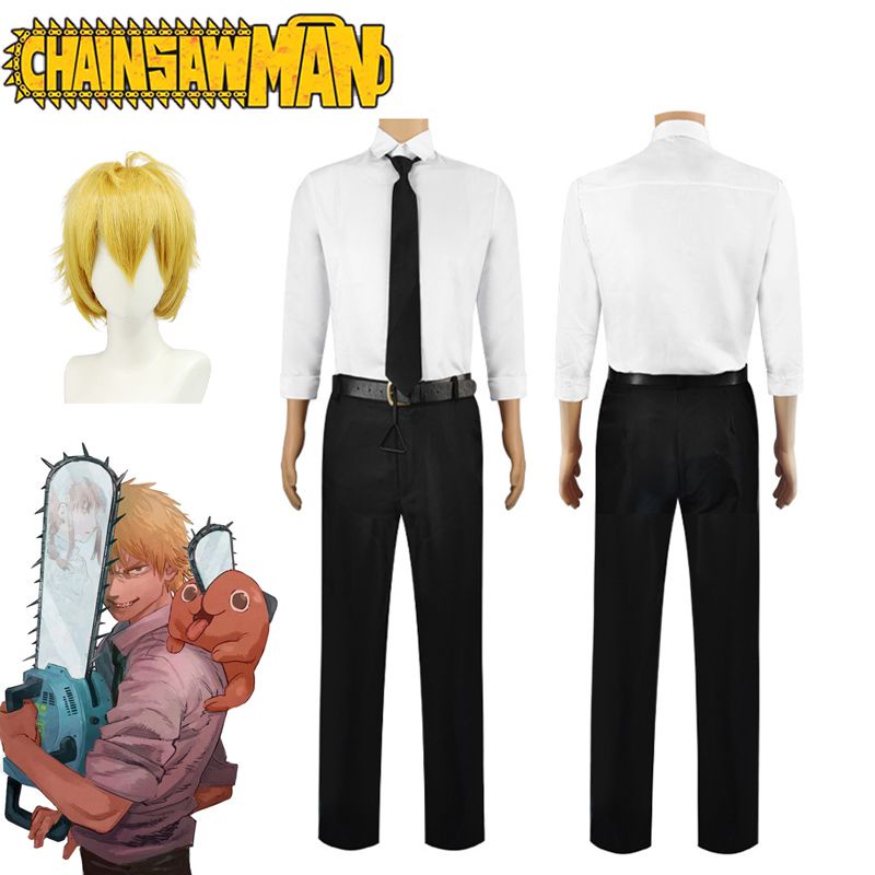 Anime Chainsaw Man Denji Cosplay Costume Halloween Uniform Outfits ...