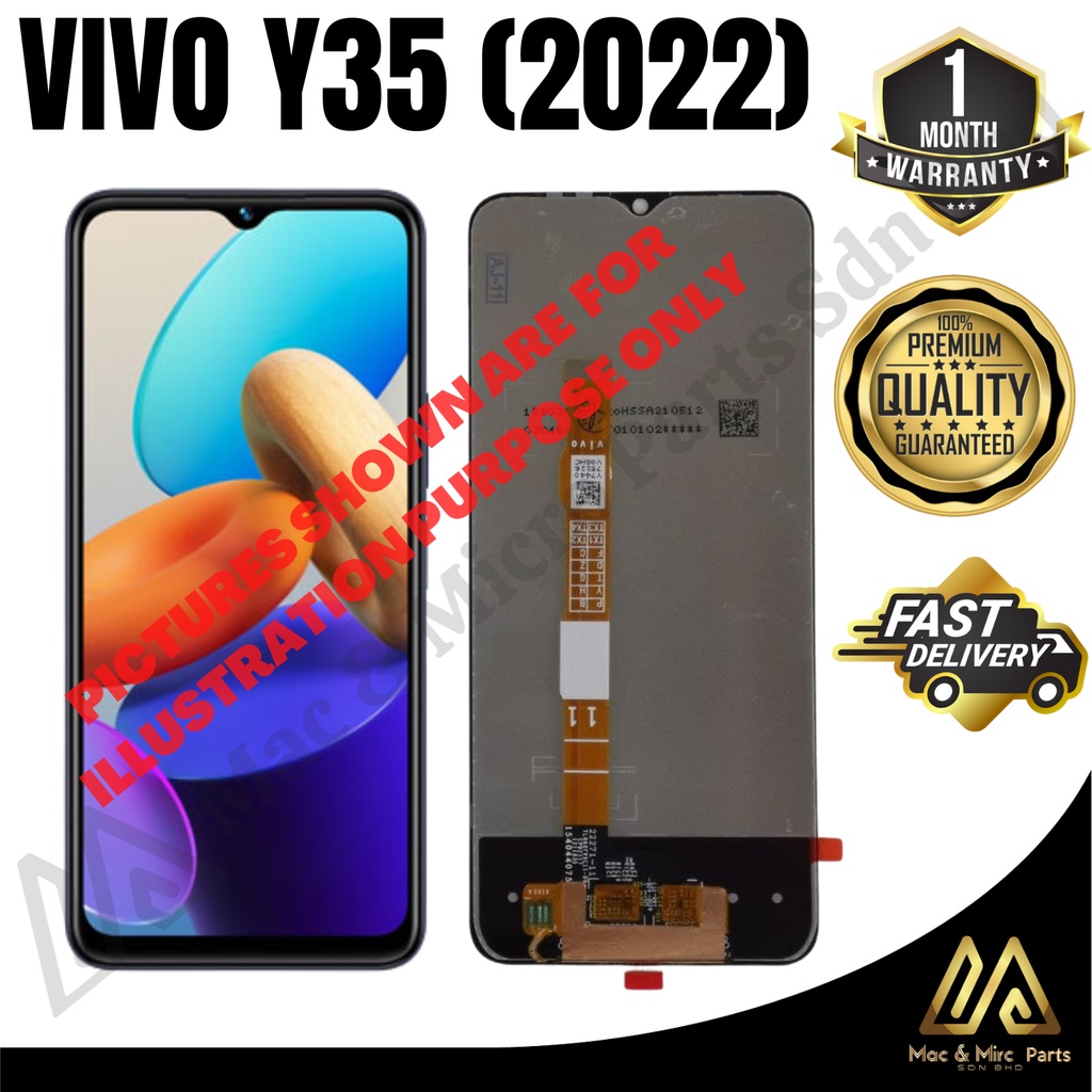 VIVO Y35(2022) Fullset LCD ORIGINAL Quality Touch Screen Digitizer ...