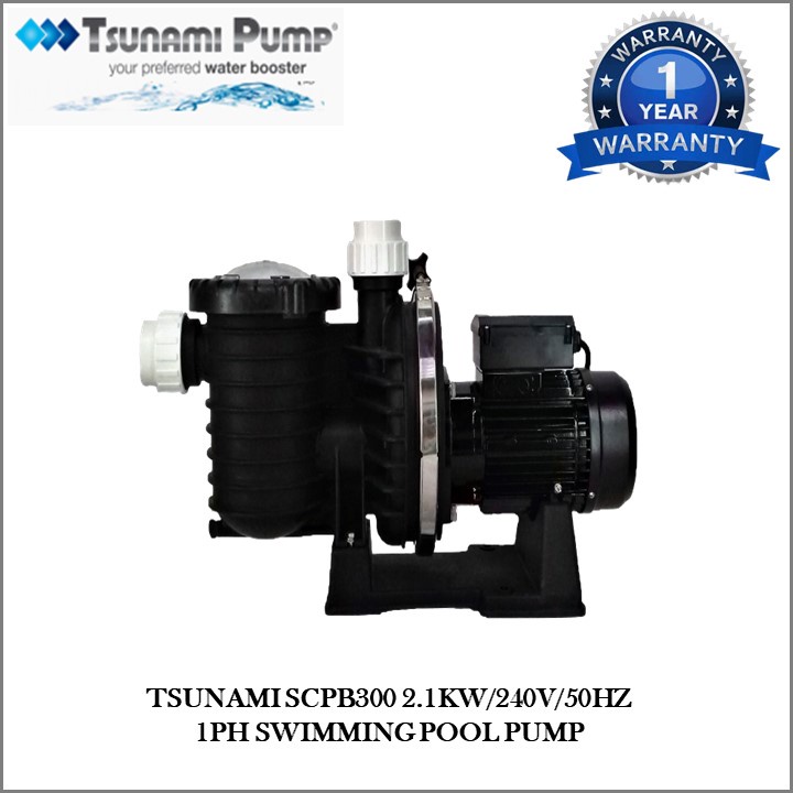 TSUNAMI SCPB300 2.1KW/240V/50HZ 1PH SWIMMING POOL PUMP | Shopee Malaysia