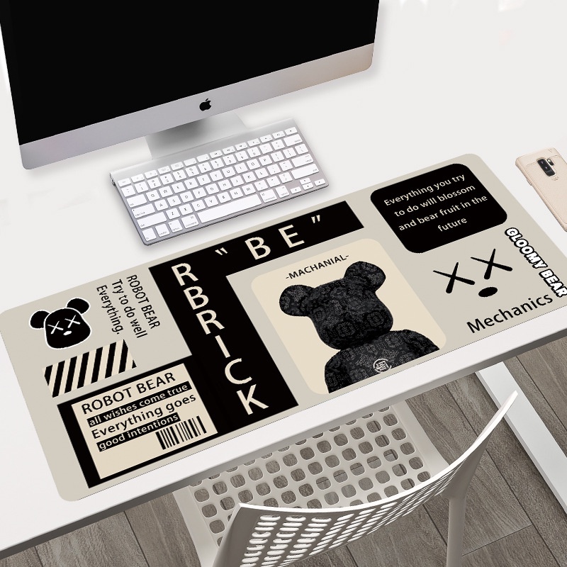 [Local Stock] Hypebeast Bear Brick Mouse Pad Large Gaming Desk Mat Anti ...