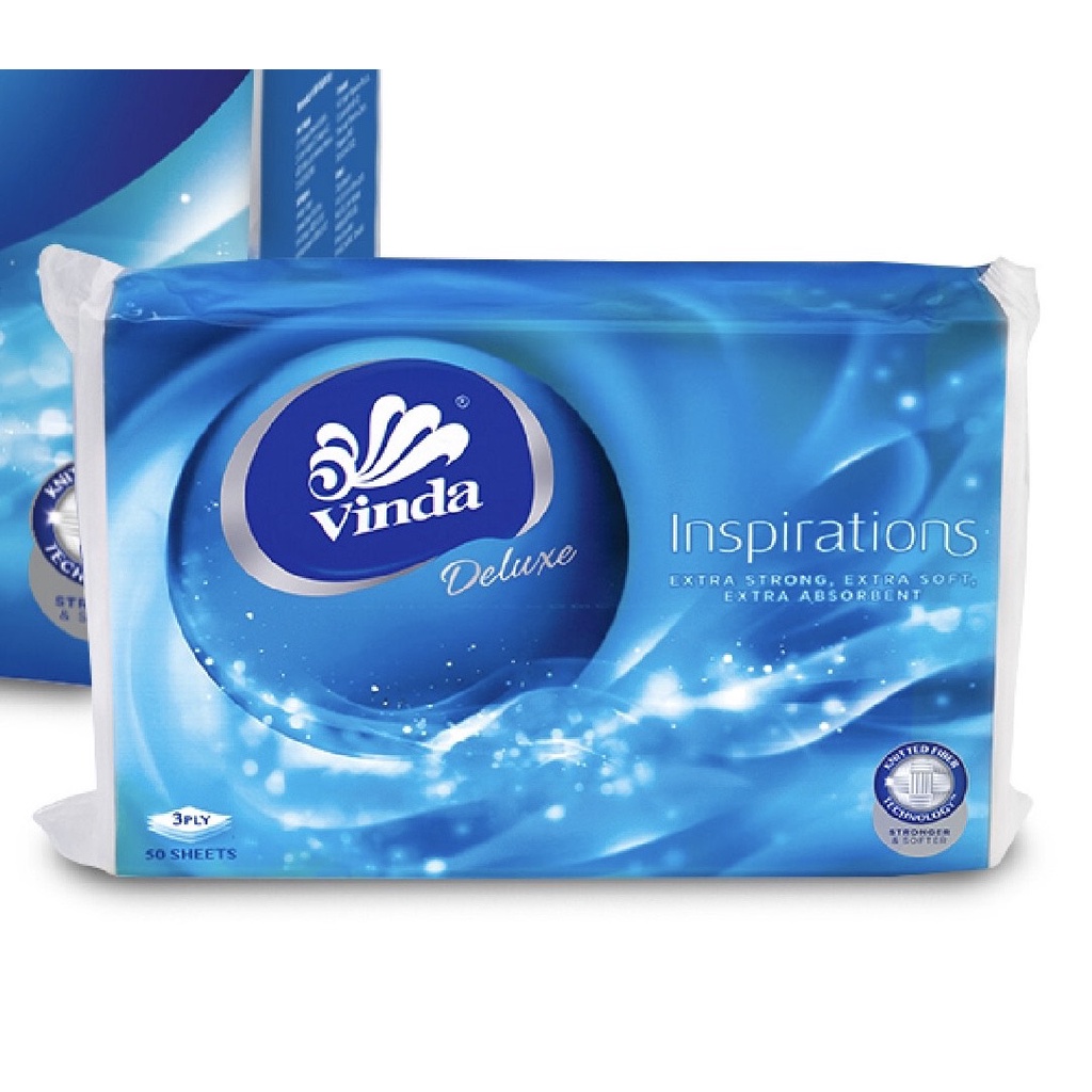 Vinda Deluxe Facial Tissue 50's - 1 Pack | Shopee Malaysia