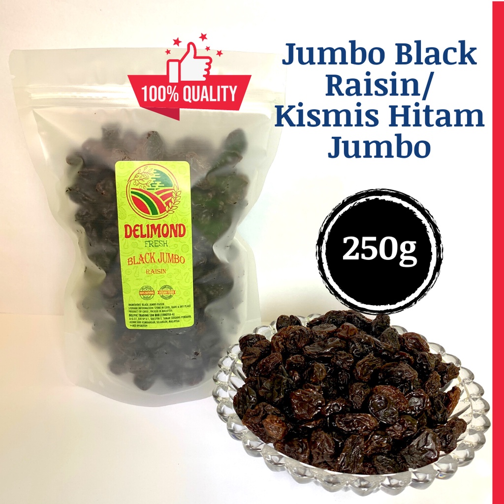 Black Raisin Jumbo |Kismis Minda Sihat Hitam [𝐍𝐄𝐖 𝐒𝐓𝐎𝐂𝐊] Fresh Premium ...