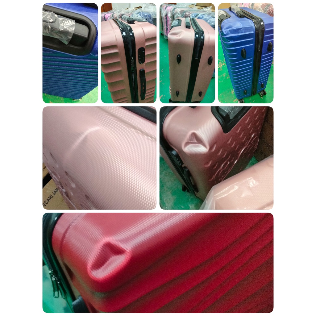 Defect Luggage Bagasi kemek Handle problem(Bagi secara rawak / random ...