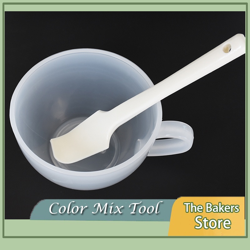 (Premium Quality) Cream Icing Mixing Bowl with Spatula Tool Kitchen ...