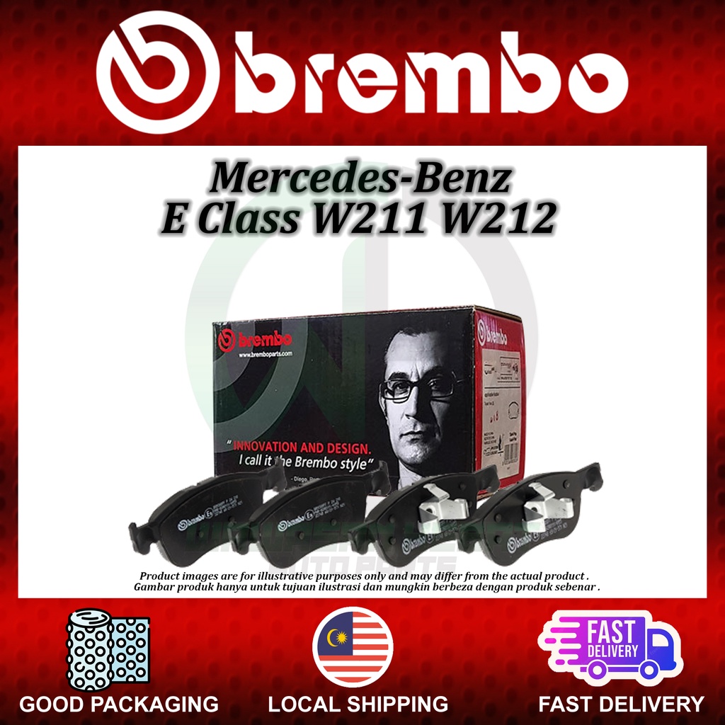 Mercedes Benz E Class W211 W212 Front / Rear Brake Pad , Disc Brake ...