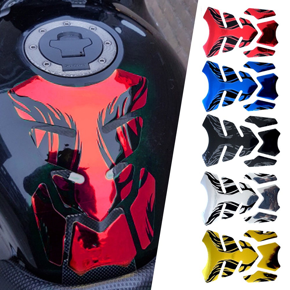 Fishbone 3D Rubber Tank Pad Stickers Honda Oil Gas Protector Cover ...
