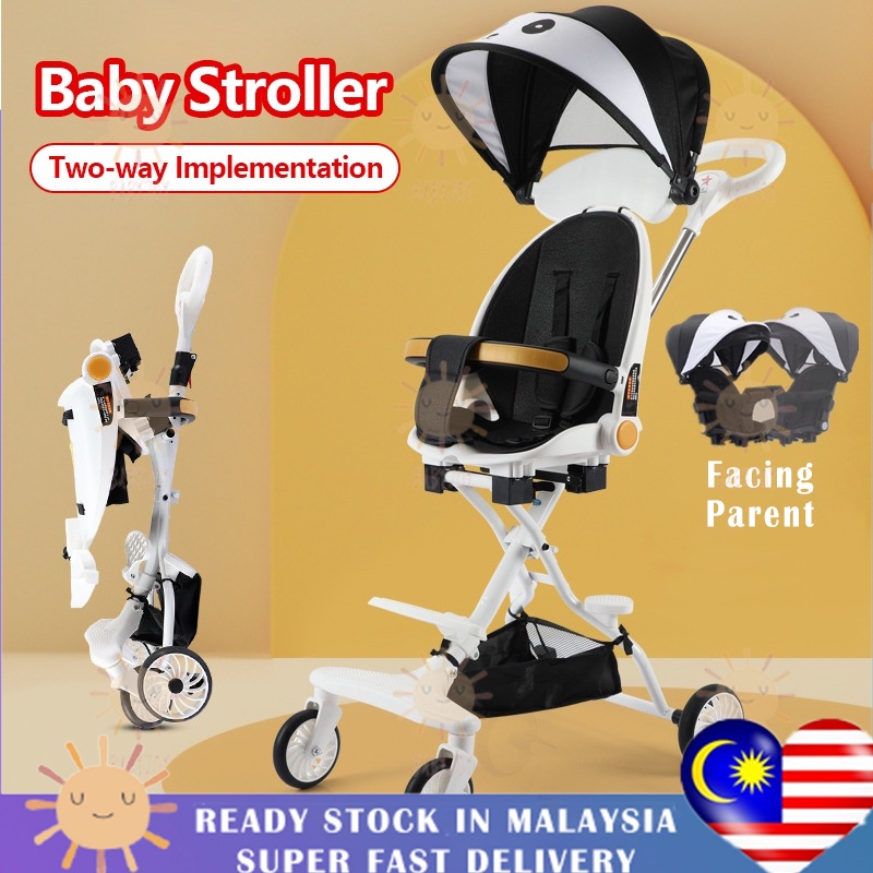 BABYJOY Kids Stoller 2 Way Magic Stroller With Seater Adjustable Flat ...