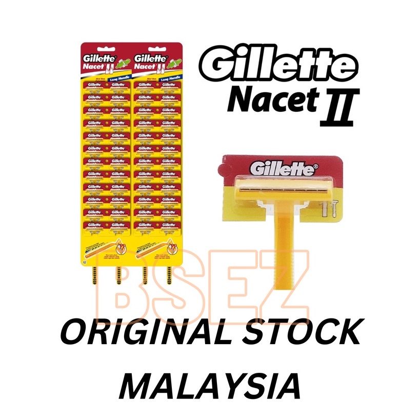 GILLETTE PISAU CUKUR NACET II / DISPOSABLE RAZOR 1 UNIT [100% ORI] [1 ...