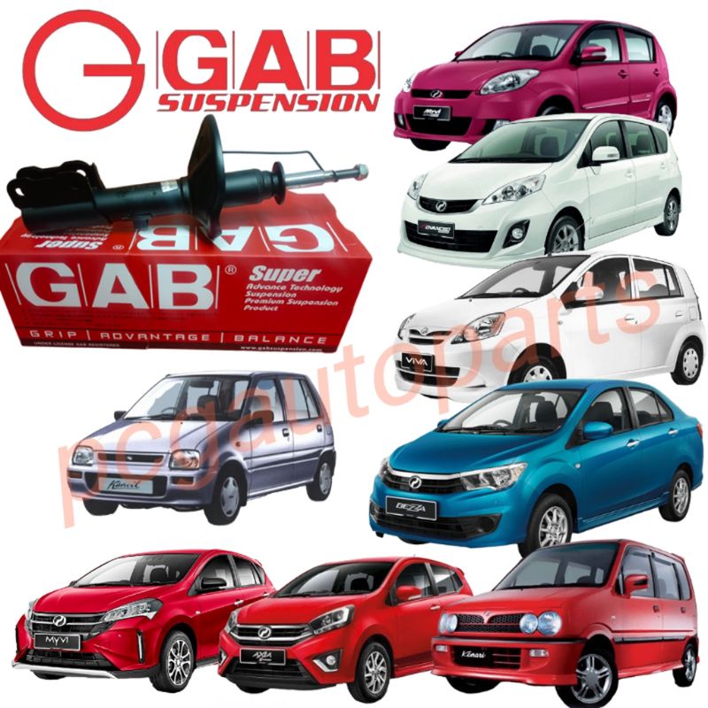 GAB Absorber Myvi Myvi ICON Myvi Lagi Best New Myvi Alza Viva Bezza Axia Kelisa Kenari Kancil ...