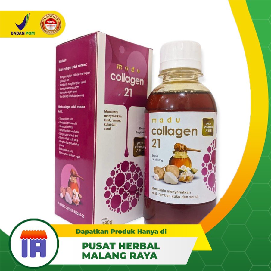 Honey COLLAGEN 21 COLLAGEN Original Herbal COLLAGEN PREMIUM WHITENING ...