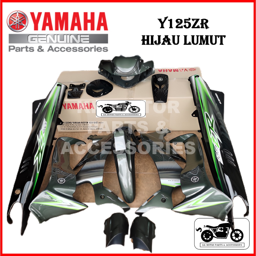 COVERSET Y125ZR HLY CUSTOM (S.E) HIJAU LUMUT 125ZR BODY COVER HIJAU ...