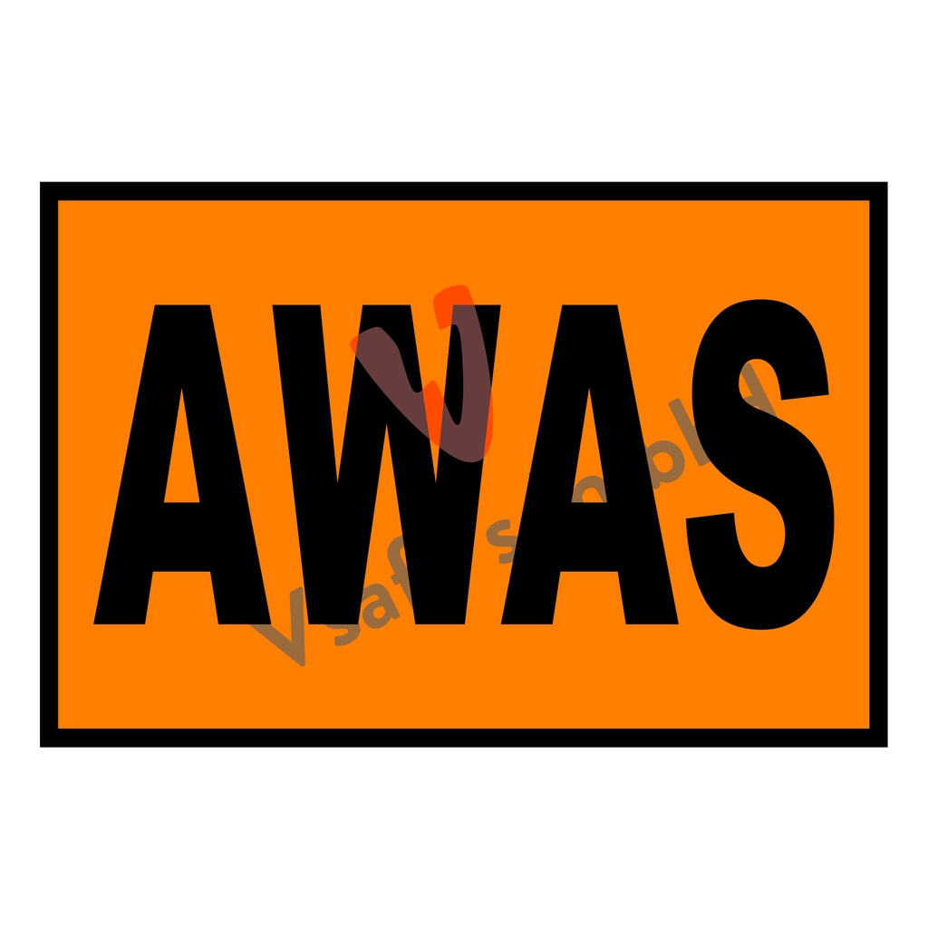 AWAS SIGN / ORANG SEDANG BEKERJA SIGN / SIGNBOARD AWAS / SIGNBOARD ...
