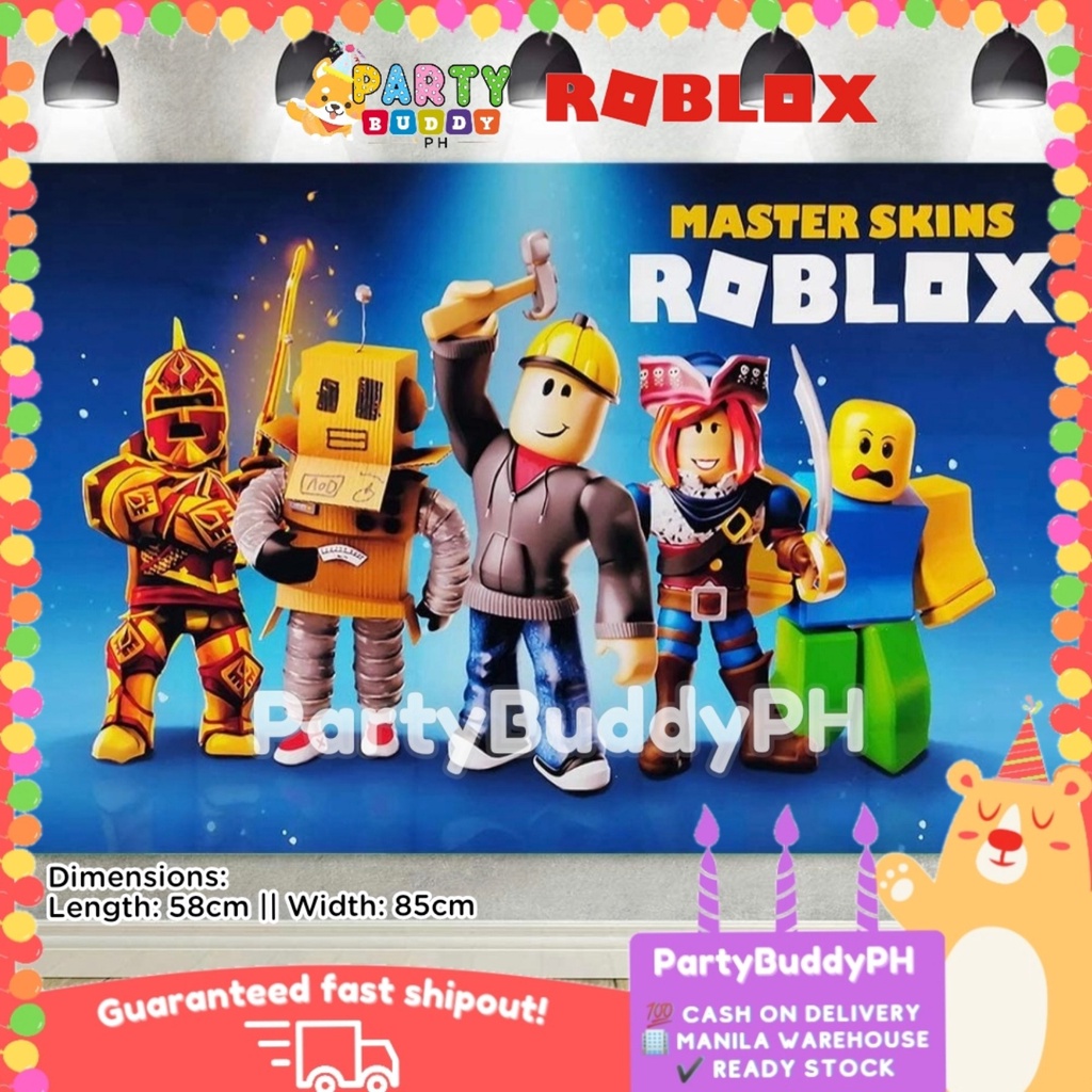 Roblox Master Skins Wall Birthday Party Banner | Shopee Malaysia