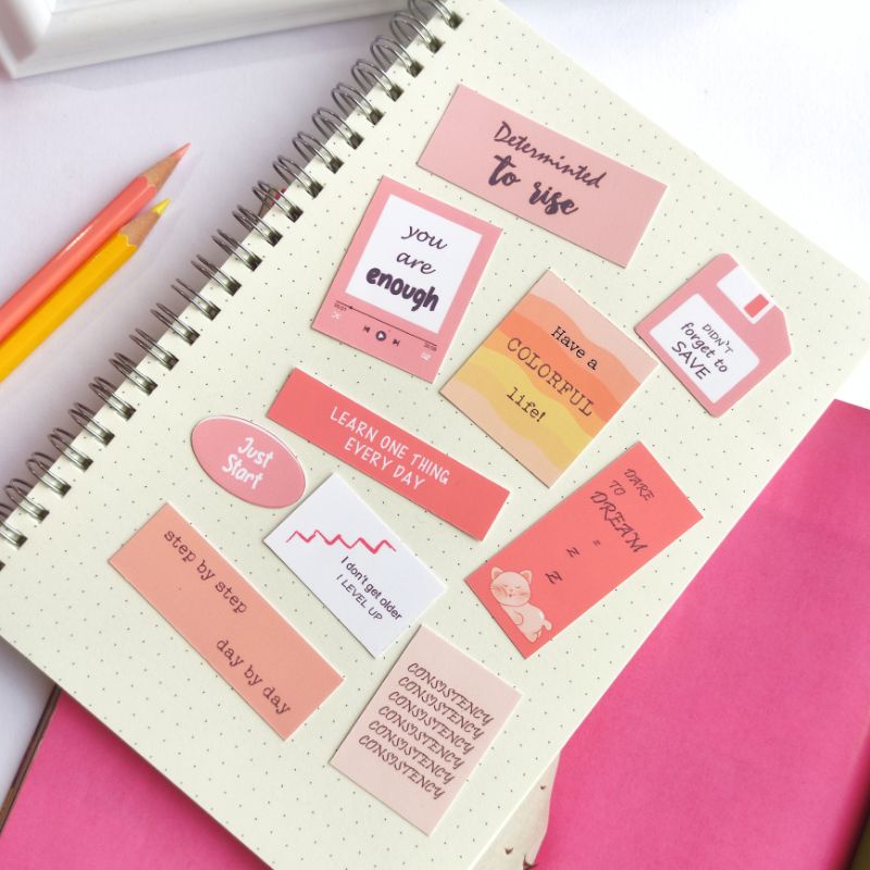 Positive Motivation Quote Sticker Pack for Laptop Handphone Diary ...