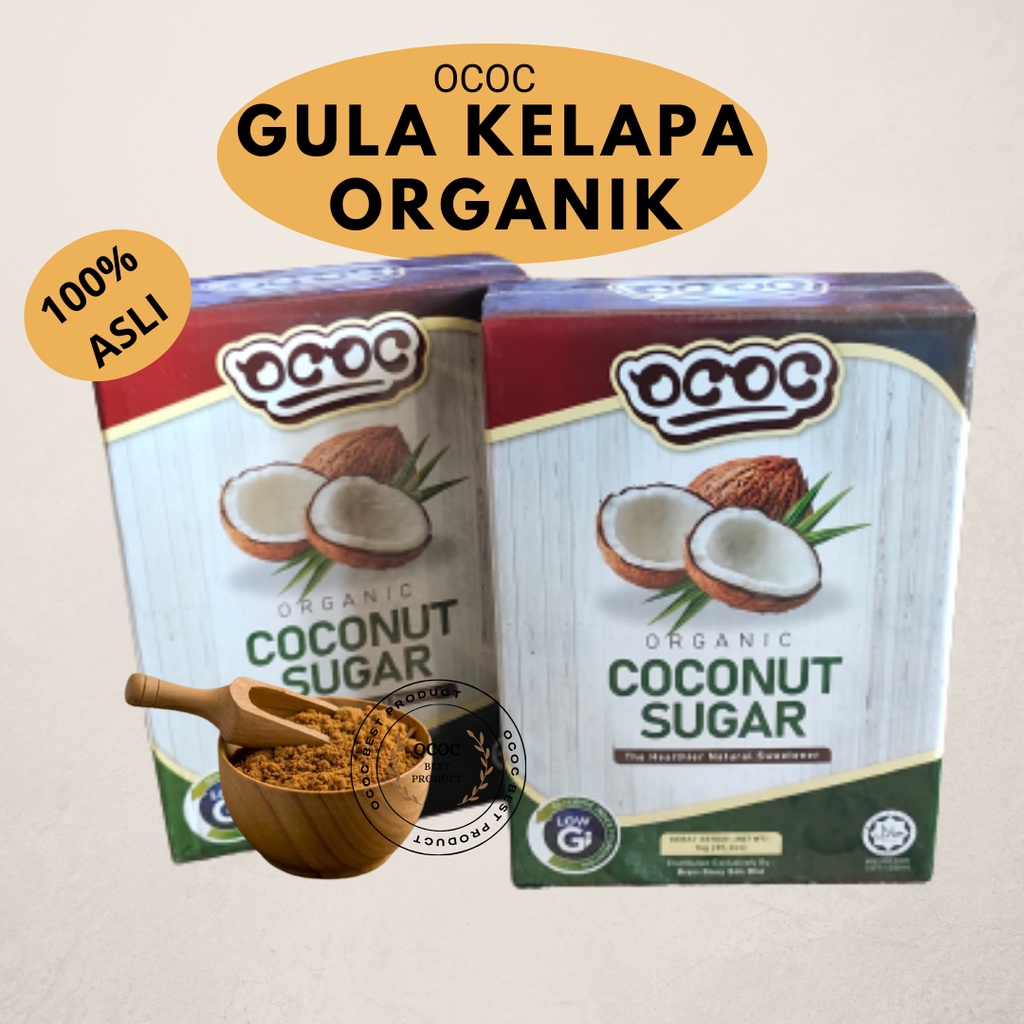 (Ready Stock) Gula Kelapa Organik OCOC 1 Kg / Gula Perang / Cocunut ...