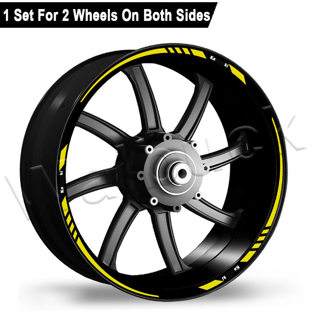 For Kawasaki z750 Z800 z900 Z1000 Ninja 650 400 Versys Reflective Rim ...