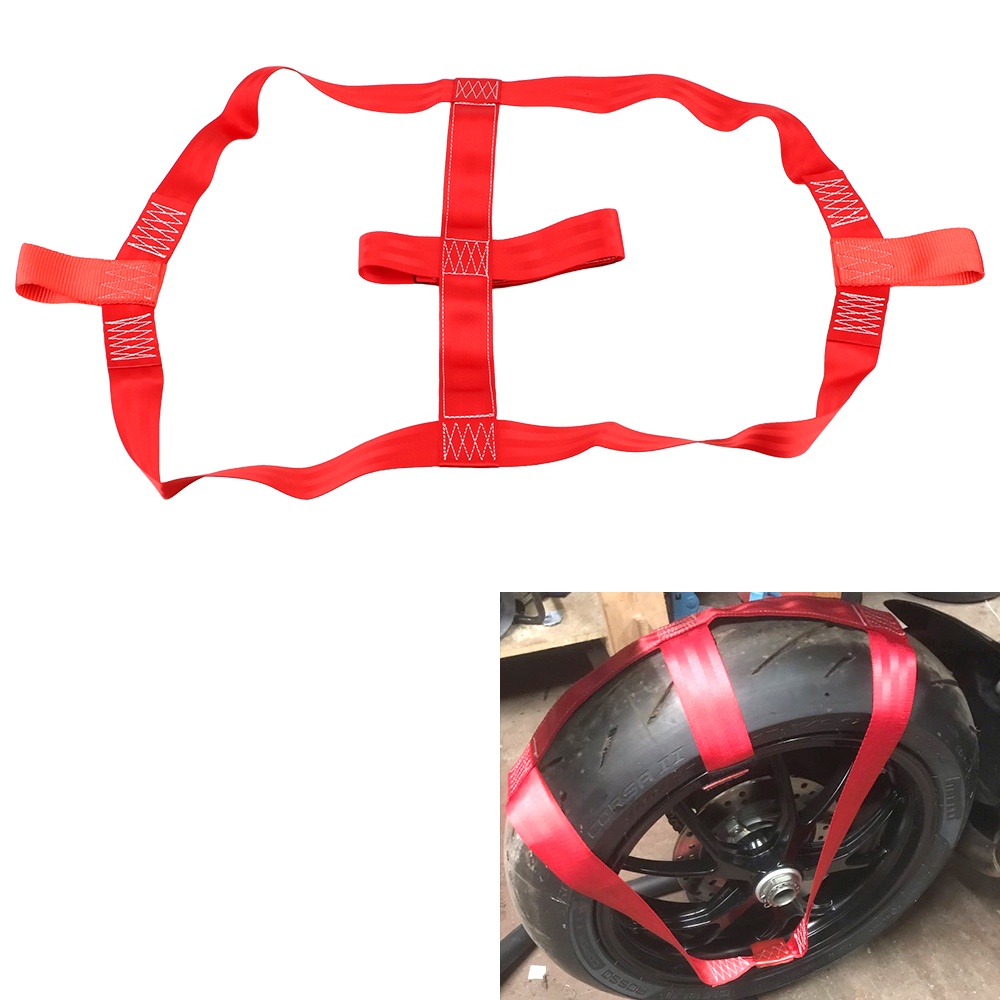 Safe Universal Motorbike Transportation Tie-Down Motorcycle Rear Wheel ...