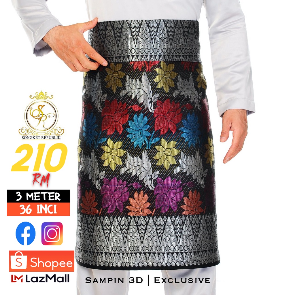 SAMPIN TENUN 3D EXCLUSIVE | PLUS SIZE 3 METER | Shopee Malaysia