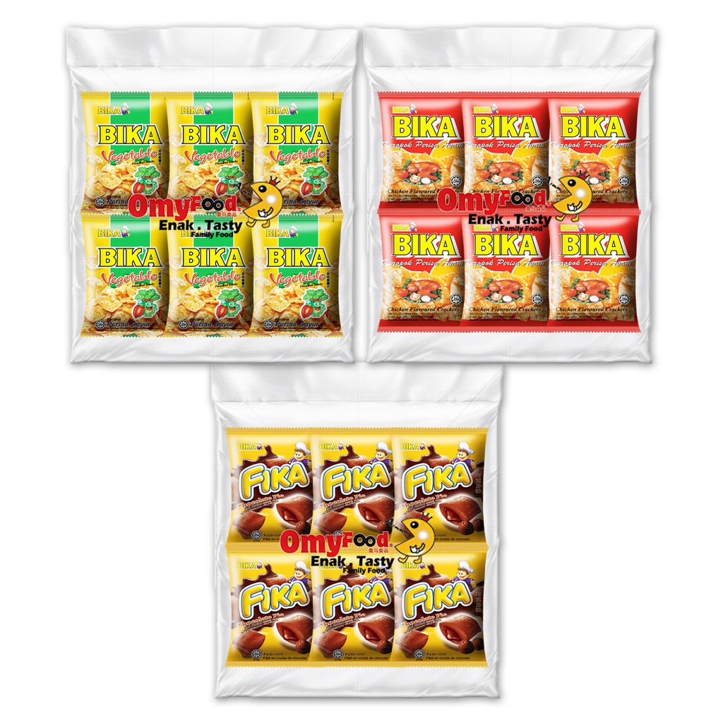 12g x 6pcs RM2.50 Bika [Vegetable / Chicken], Fika Chocolate Pie ...