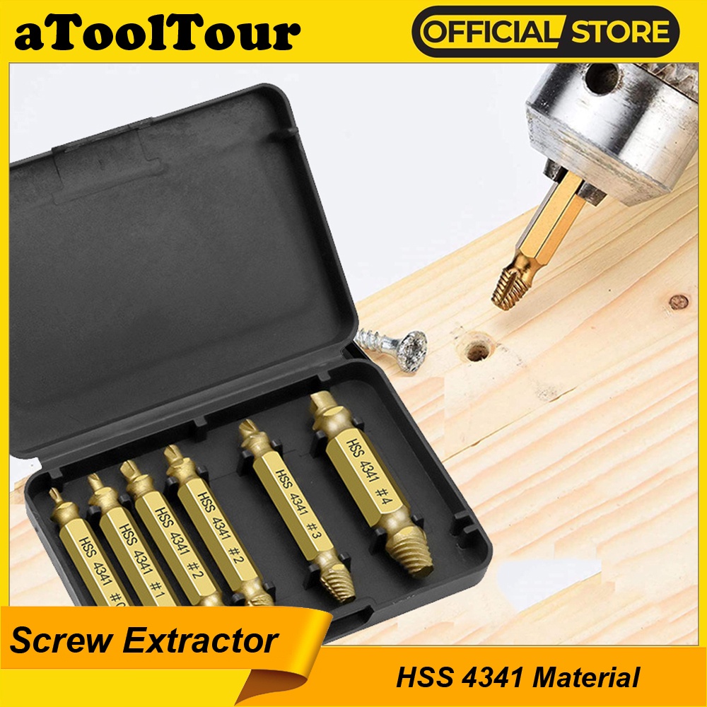 Damaged Screw Extractor Kit and Stripped Screw Extractor Set Easily and ...