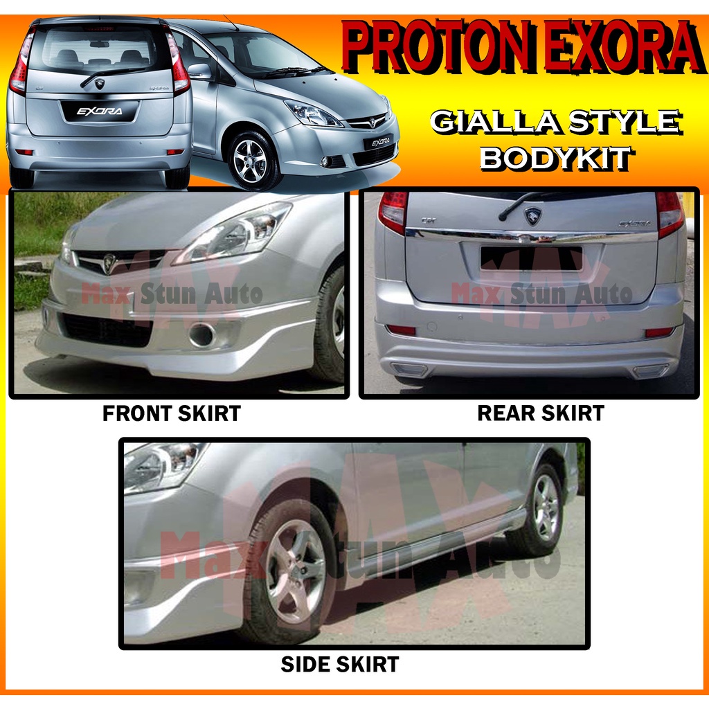 PROTON EXORA 2009-2012 GIALLA STYLE BODYKIT (GIALLA) SKIRT LIP FOR ...