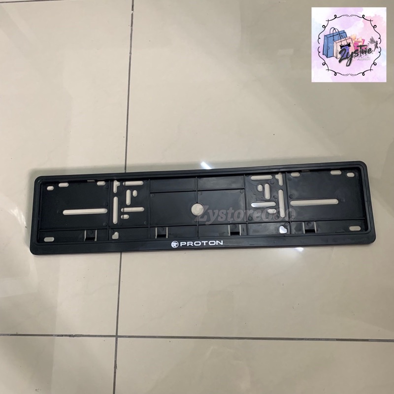 New Proton Car Number Plate Frame ( Sliver / Black ) Proton baru kereta ...