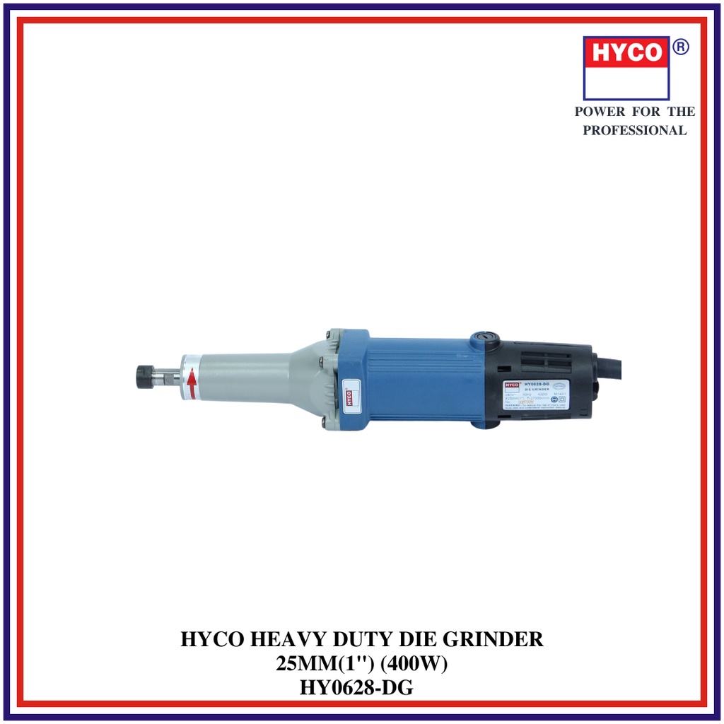 HYCO HY0628-DG Heavy Duty Die Grinder 25mm(1") (400W) | Shopee Malaysia