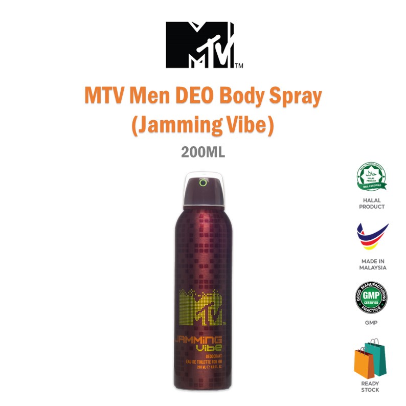 MTV Men Deodorants Body Spray 200ml (Jamming Vibe) Antiperspirant ...