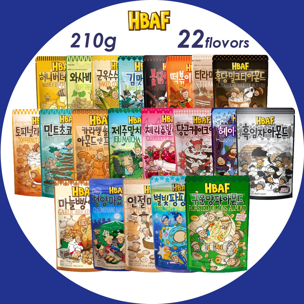 [HBAF] Korean Honey Buttrer almond 210g 190g | Shopee Malaysia